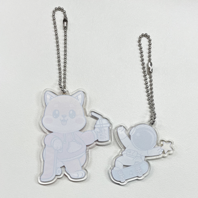 フリーカット アクリルキーホルダー 6cm （自動カットライン生成対応/白版あり） ｜UV印刷 【8026】 | オリジナルグッズ制作ならメイクル｜Tシャツ・アクスタ・キャンバス・ステッカーが ...